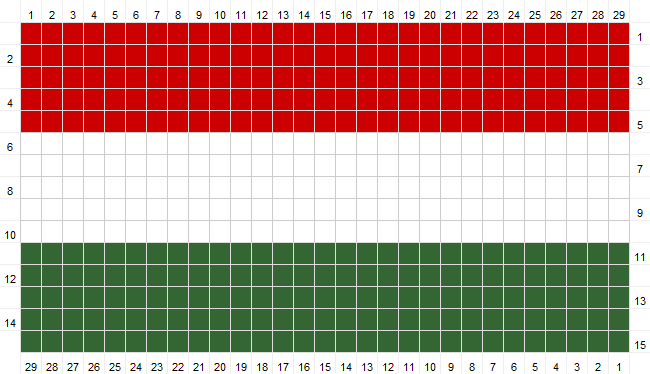 Solmuteoriaa - Flag of Hungary Crochet Pattern
